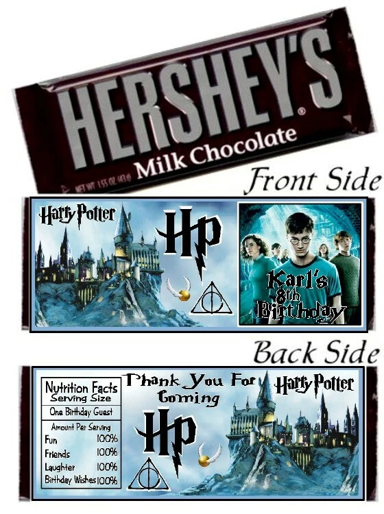 Harry Potter Candy Labels