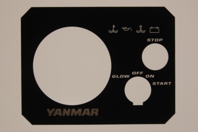 Yanmar Faceplate for Instrument panel Type B 3YM30 3YM20 2YM15 | eBay