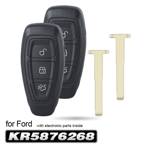 2x for Ford C-Max Focus Fiesta Kuga 2011-2019 Keyless Remote Key Fob ...