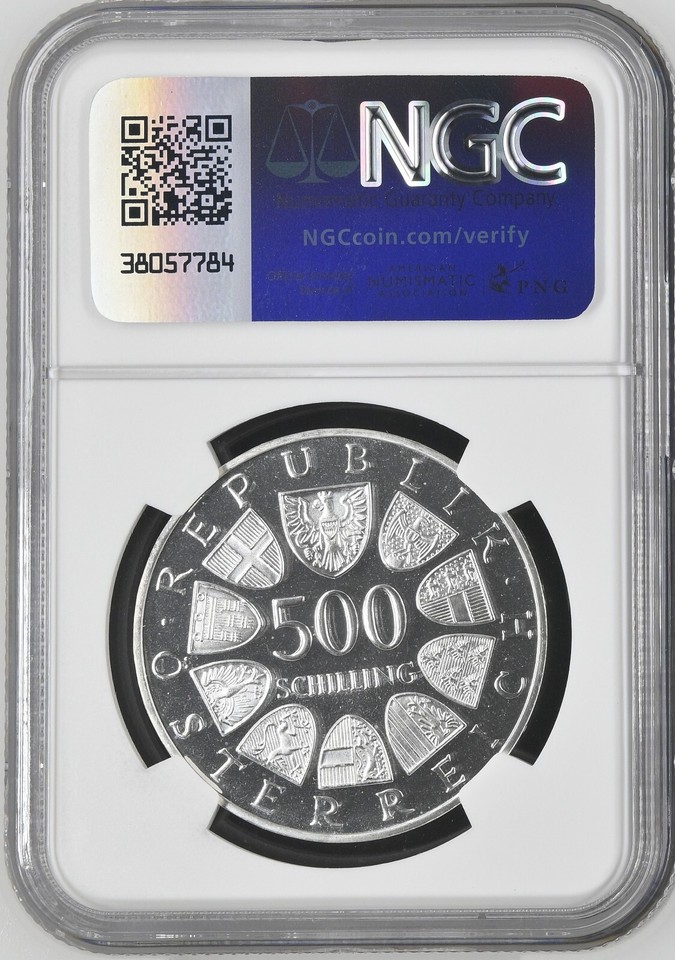 1983 Austria Proof 500 Schilling Silver - Pope Jaun Paul II Visit - NGC ...