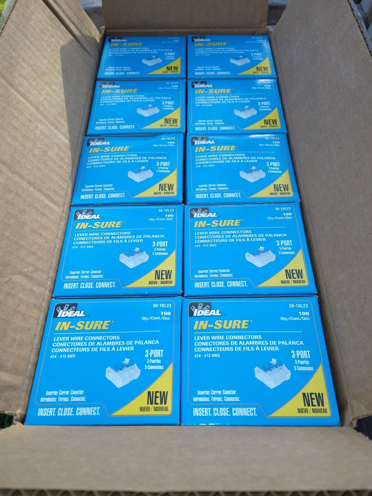 IDEAL In-Sure® Wire Connectors - Case of 1000 (ten boxes) - Lever Type ...