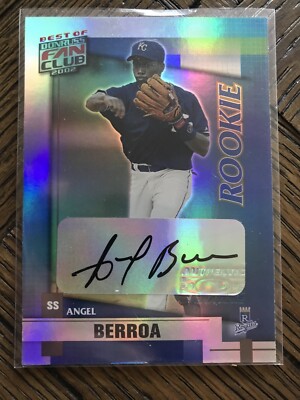 Angel Berroa 2002 Donruss Best Of Fan Club Autograph Rookie #207 #’d 45 ...