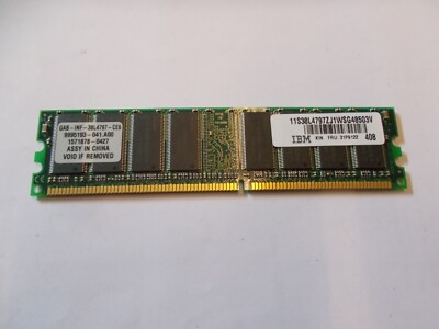 Memory RAM DDR1 333MHZ CL2, 5 IBM PC2700U 512MB,Fru 31P9122 , # Su- 313 ...