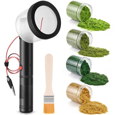 Mini Static Grass Applicator Flocking Kit with Anti Slip Handle and 4 x ...