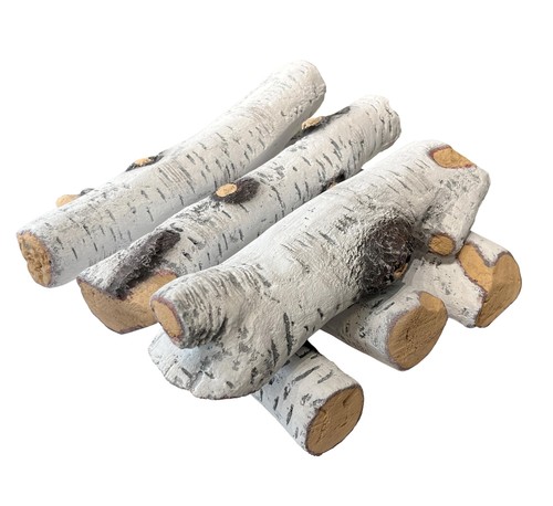Gas Fireplace Logs, Ceramic Logs for Fireplace and Fire Pit, Simulated ...