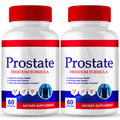(2 Pack) Prostate Freedom Capsules Prostate Health Support for Male ...