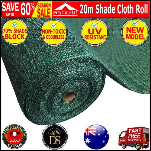 Instahut 70% Sun Shade Cloth Shadecloth Sail Roll Mesh Outdoor 175gsm 1 ...