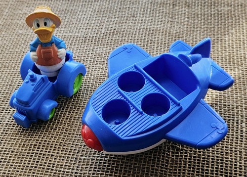 Vintage Disney Arco Donald Duck, Tractor & Blue Jet Plane | eBay UK