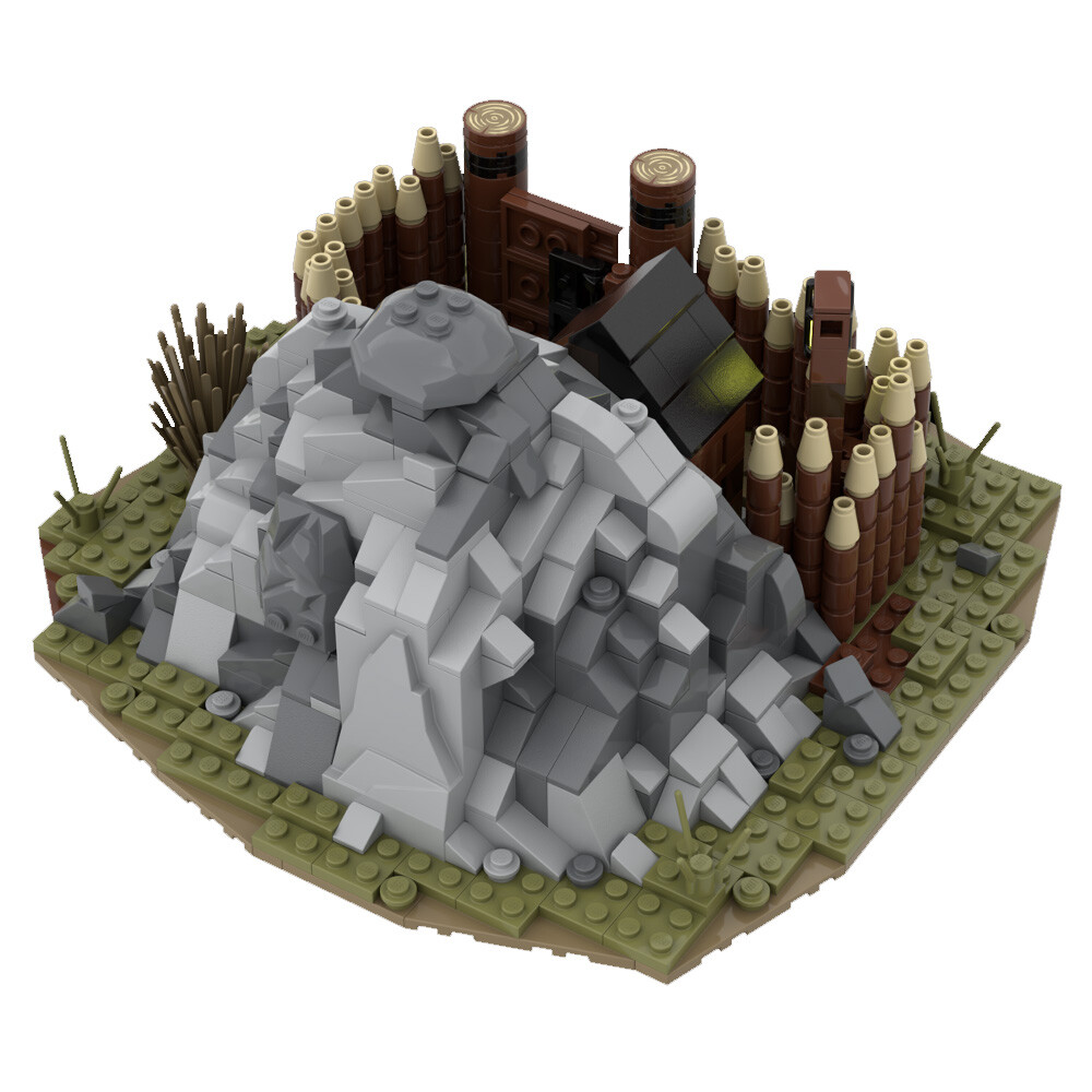 Medieval Gold Mine Model Building Toys Set for Collection 756 Pieces ...