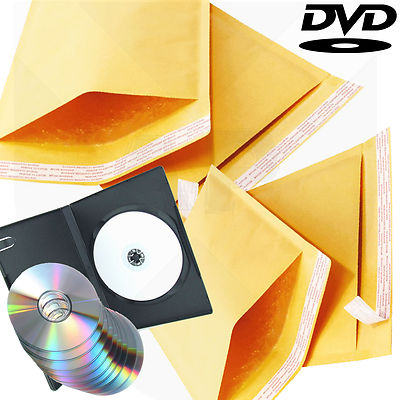 Gold/White Padded Bubble Envelopes DVD/CD Genuine Self Seal Bubble ...
