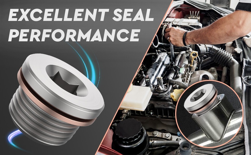 Oxygen Sensor Plug Steel M18 x 1.5 Metric Threading with Copper Washer ...