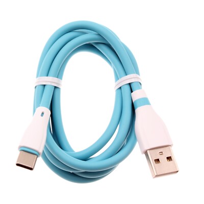 Blue 4ft USB-C Cable Charger Cord Power Wire Type-C for Cell Phones | eBay