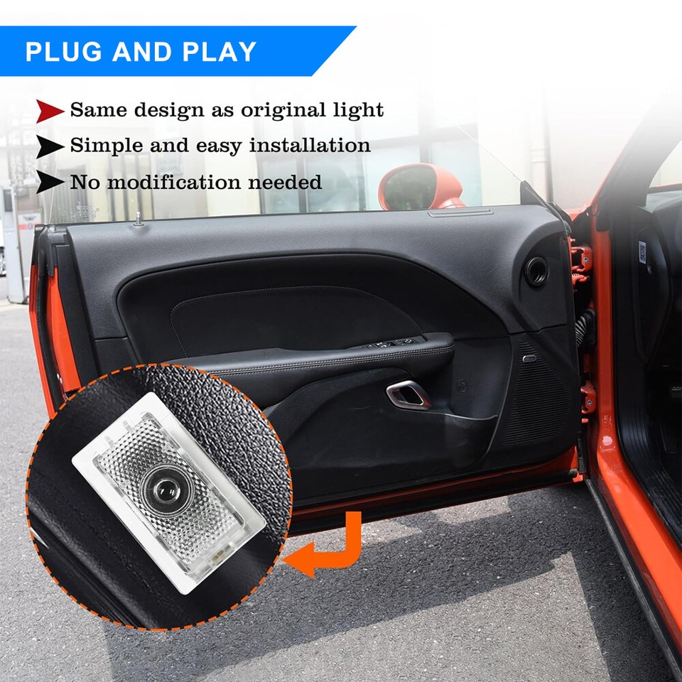 For 2006-2022 Charger Scat Pack LED Door Courtesy Puddle Lights 6.4L R ...