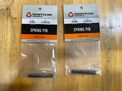 2 packs County Line Slotted Rolling Spring Pins 1 pack 1/4" x 2" | eBay