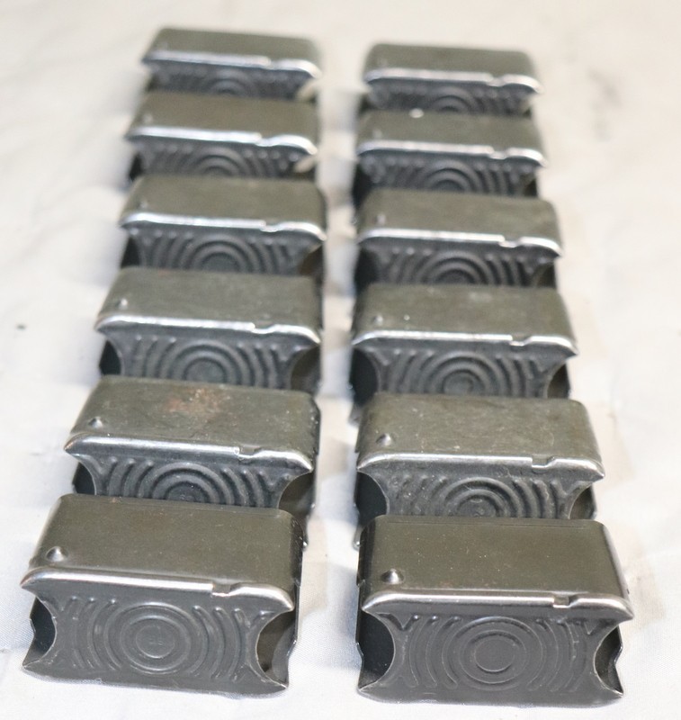 Lot of 12 M1 Garand En Bloc Clips – 8 Round .30-06 USED!!! | eBay