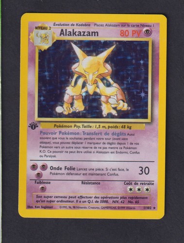 Pokémon - Alakazam (BS 1) - Set de Base - FINE - FR - 1st | eBay