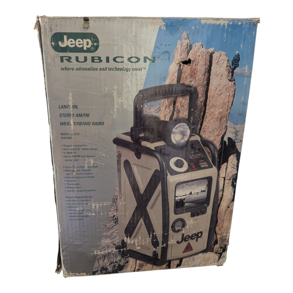 RARE Jeep Rubicon All in One TV/Radio Collectible Vintage | eBay