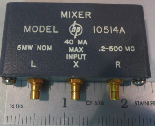 HP 10514A Series 112 Double Balanced Mixer 0.2-500 MHz 5mW/+7dBm | eBay