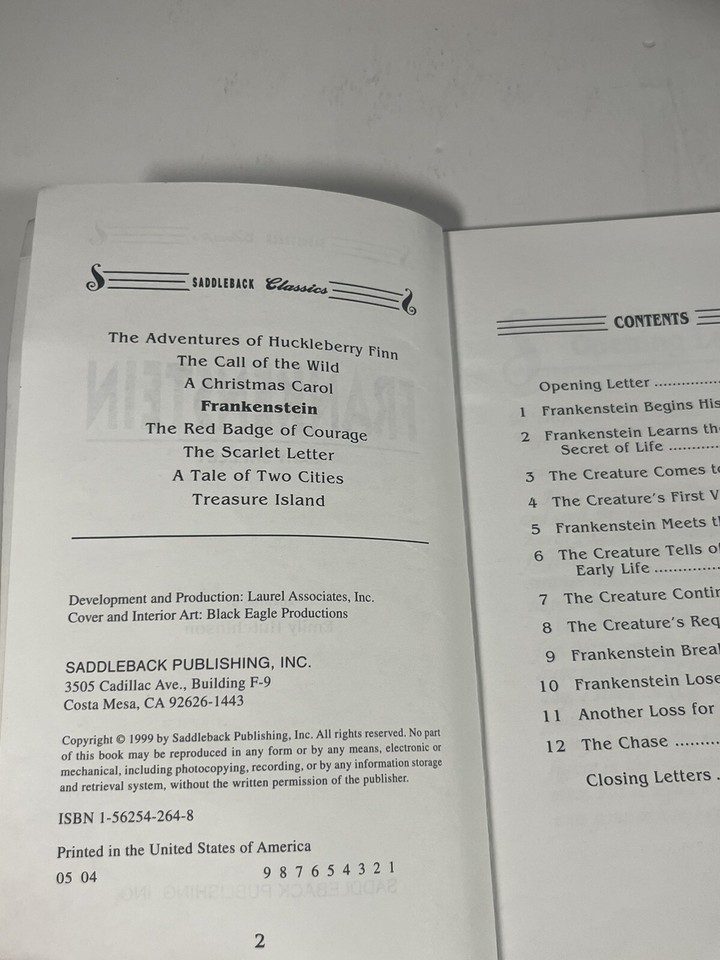 Frankenstein (Saddleback Classics) by Mary Shelley Classrooms Books ...