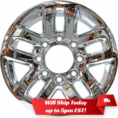 New Set of 4 18" Chrome Wheels Rims for 2011-2024 Chevrolet Silverado ...