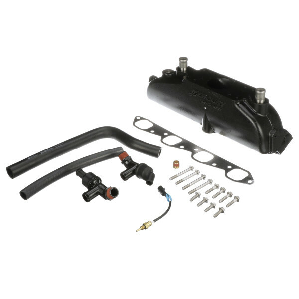 MerCruiser Exhaust Manifold water rail conversion kit 8.1 496 Mag HO ...