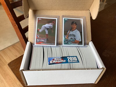 Topps Chrome Baseball 2010 Complete Set 1-220 Stanton Starsburg RC’s ...