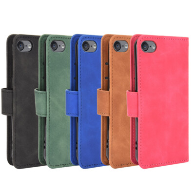 For iPod Touch 5th 6th 7th Gen Case Flip Matte Leather Wallet Card Slot ...