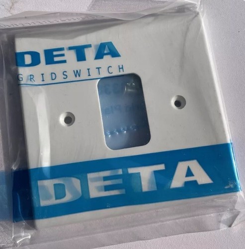 *Brand New DETA Grid Switch G3301 1 Gang Module Plate Front - WHITE ...