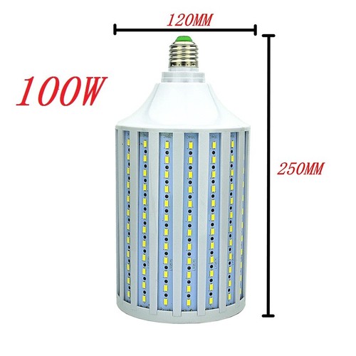 100W Watts LED Corn Bulb Lamp - Save money with LED lights - E 26 and ...