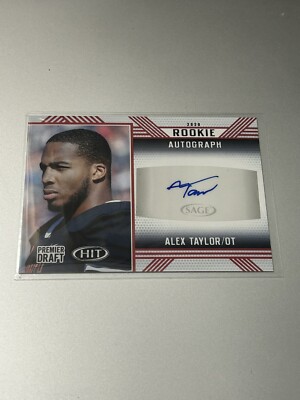 2020 SAGE HIT PREMIER DRAFT RED AUTO ALEX TAYLOR SOUTH CAROLINA ST | eBay