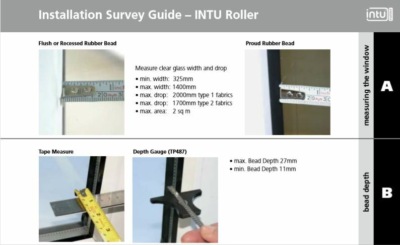 INTU Perfect Fit Made to Measure Roller Blind Beadfit for Windows and ...