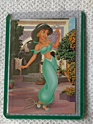 2001 Walt Disney World Signature Series I Card NM Jasmine #8 Gold ...