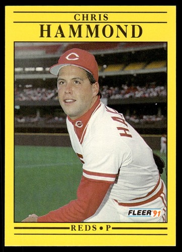 1991 Fleer Baseball Card Chris Hammond Cincinnati Reds #65 | eBay