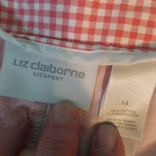 Liz Claiborne Tropical Floral Capris Pink Size 14 Cotton Beach Boho | eBay