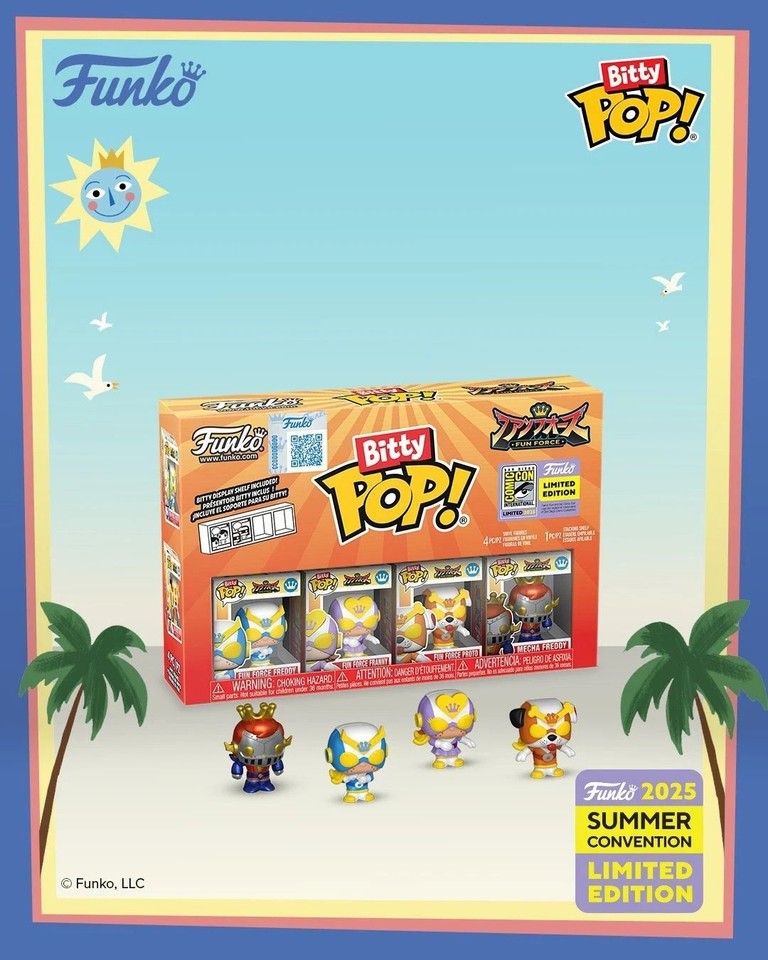 Funko Bitty Pop! SDCC Comic Con Limited Edition Fun Force 4 Pack IN ...