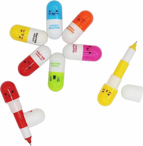 40pcs Vitamin Pill Ballpoint Pen Cute 40 Count (Pack of 1), 40-PACK ...