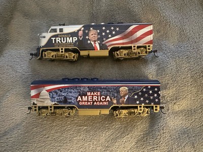 Trump train set includes 23 trains with 3 wooden storage boxes | eBay
