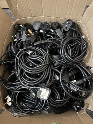 ** JOB LOT * 10 - 50 X Power Mains Cord PC Kettle Cable Lead UK 3 Pin ...