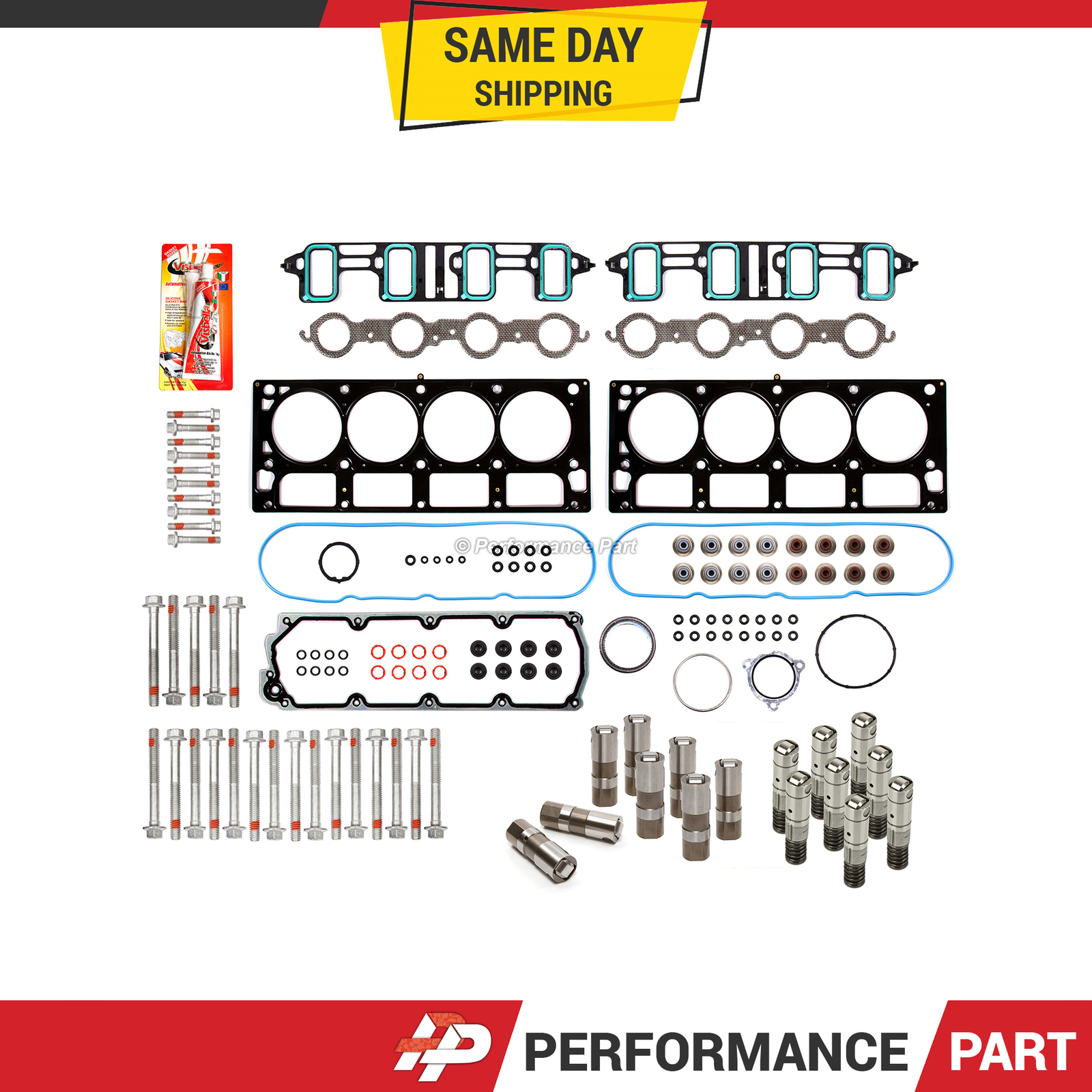 Head Gasket Set Bolts Lifters for 07-11 GMC Chevrolet 6.0 Cadillac 6.2 ...