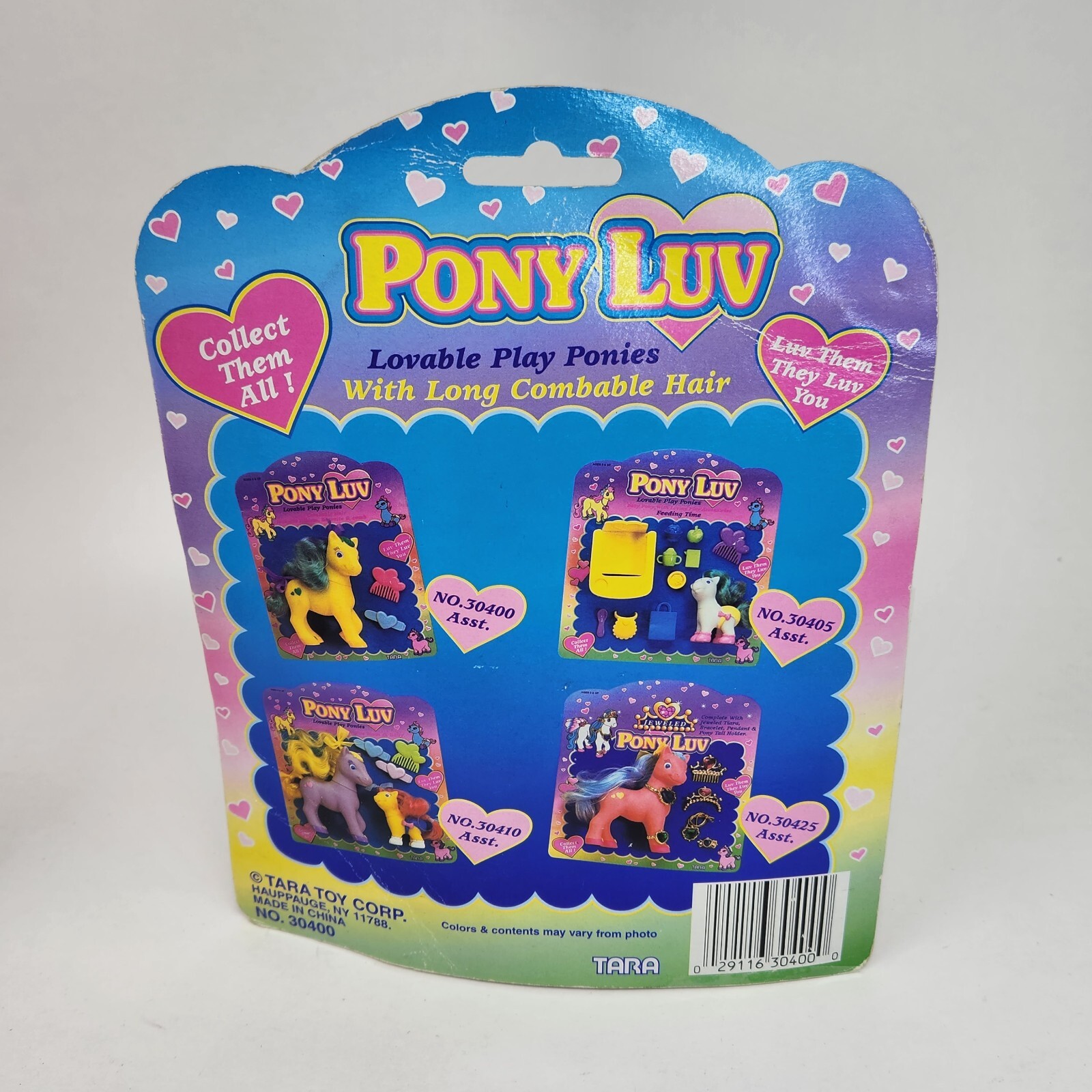 VINTAGE TARA TOY CORP PONY LUV LOVEABLE PLAY PONIES MY LITTLE PONY ...