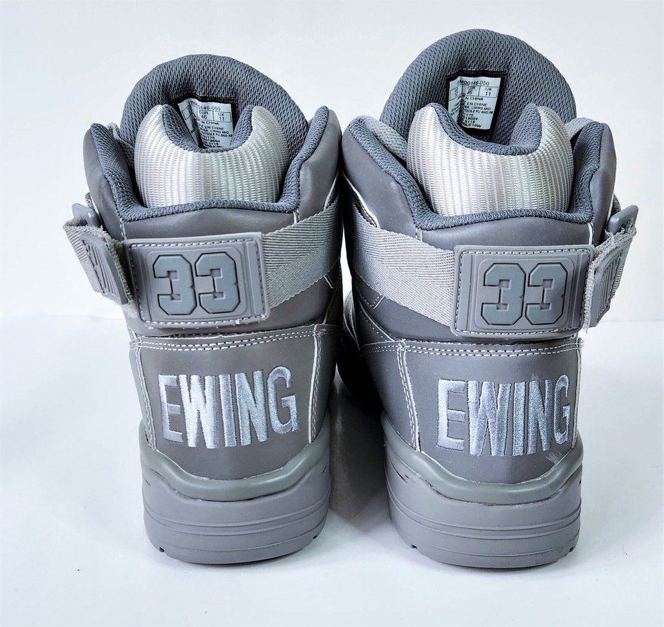 PATRICK EWING Athletics 33 HI Silver Reflective 1BM00146-050 Size US 12 ...