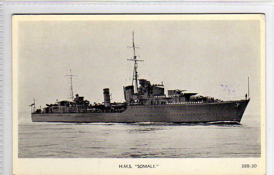 (Lz061-181) RP of HMS "Somali", c1938, Unused VG+ | eBay UK
