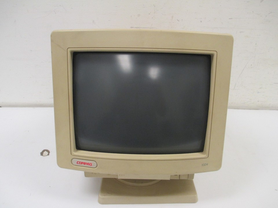 Vintage Compaq 462 CRT Monitor 1995 w/ cords | eBay