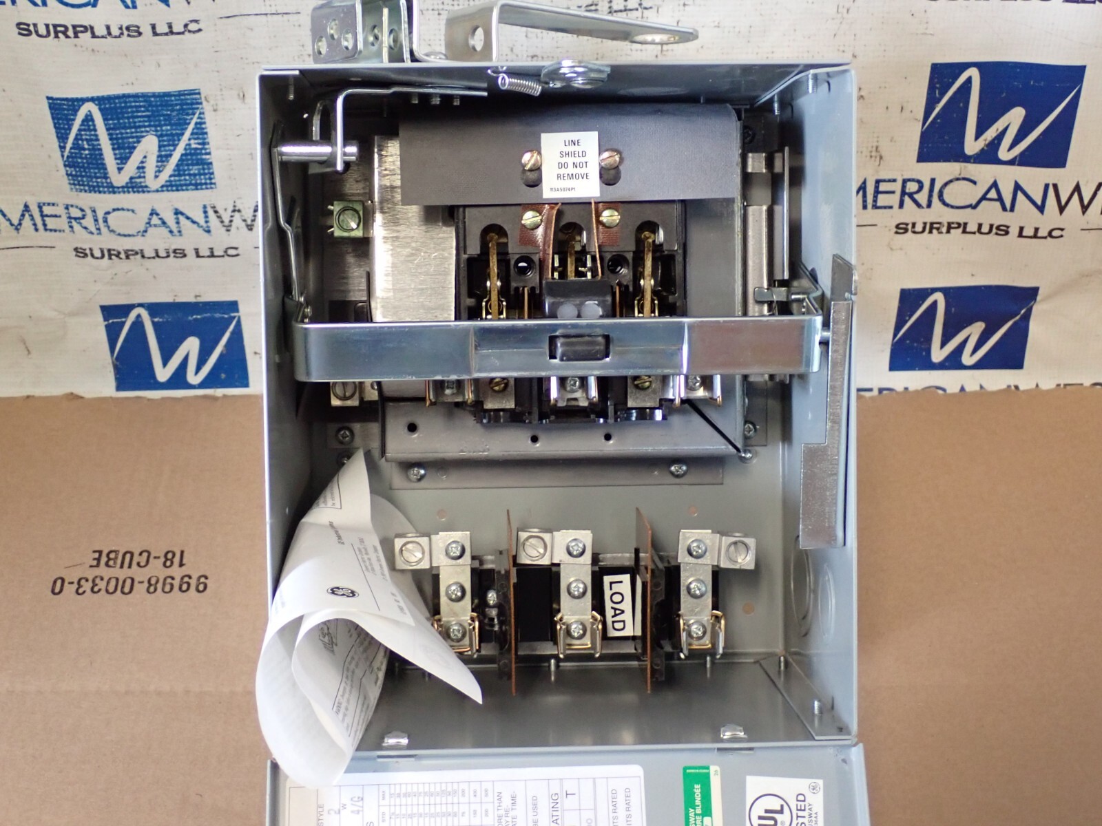 New GE Sb461rg 30 amp 600 volt 3 phase 4 wire Fusible Spectra Series ...