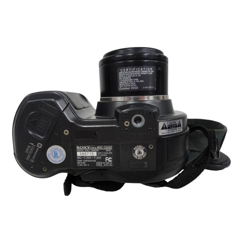 Sony MVC CD500 Smart Zoom 5MP Digital Camera 3x Optical 8cm CD w ...