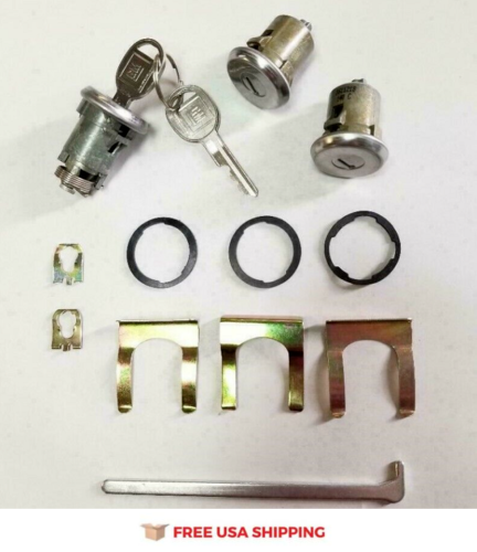 For 1970-1977 Monte Carlo Door & Trunk Lock set with GM Keys FREE ...