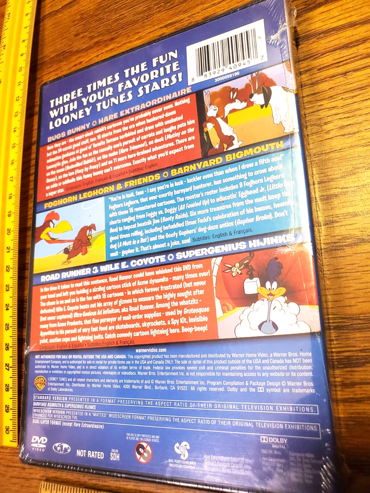 BRAND NEW Looney Tunes SUPERSTARS - 45 Cartoons Bugs Bunny /Road Runner ...