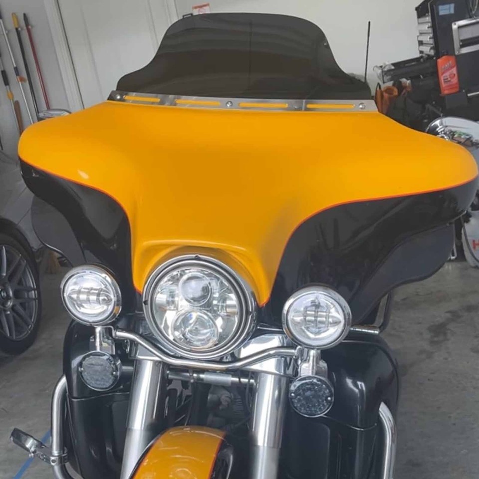 8" Windshield Windscreen For Harley Ultra Classic Electra Glide FLHTCU ...