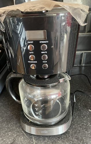 Logik L14DCB19 14 Cups Filter Coffee Machine - Black 5017416778787 | eBay