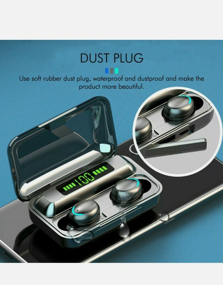 TWS Bluetooth Headphones BTH-F9-5 W EarBuds 4 iPhone & Android | eBay